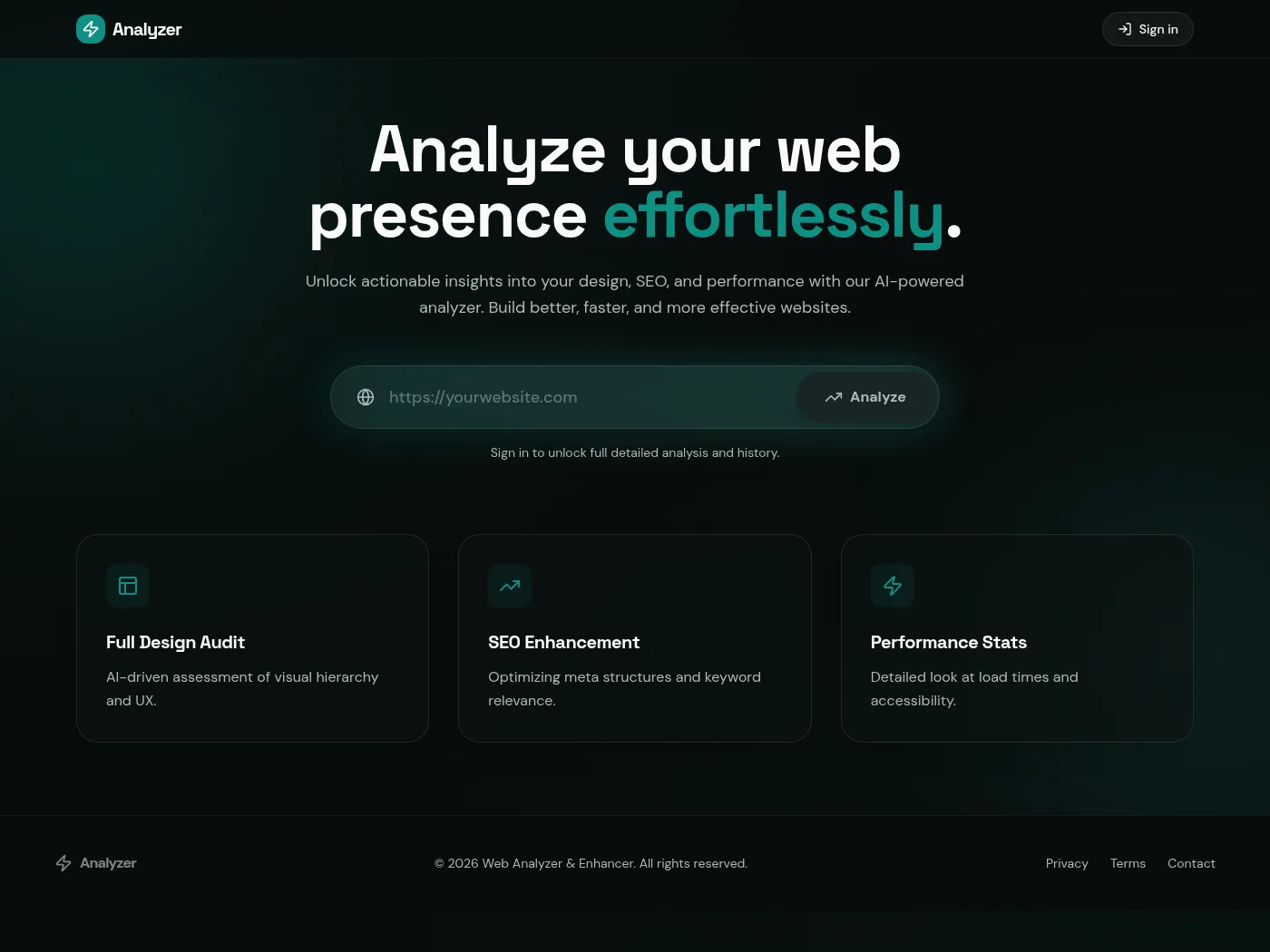 Web Analyzer & Enhancer