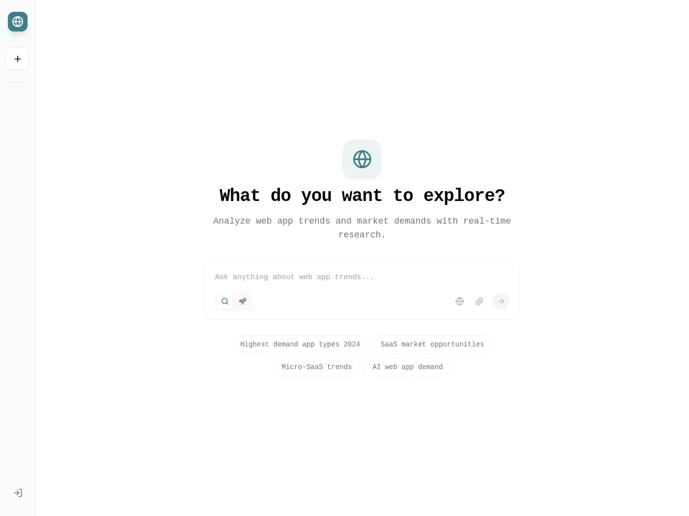 Web App Trends Explorer