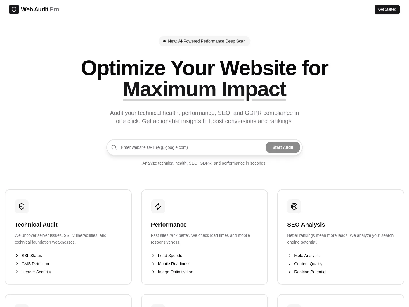 Web Audit Pro