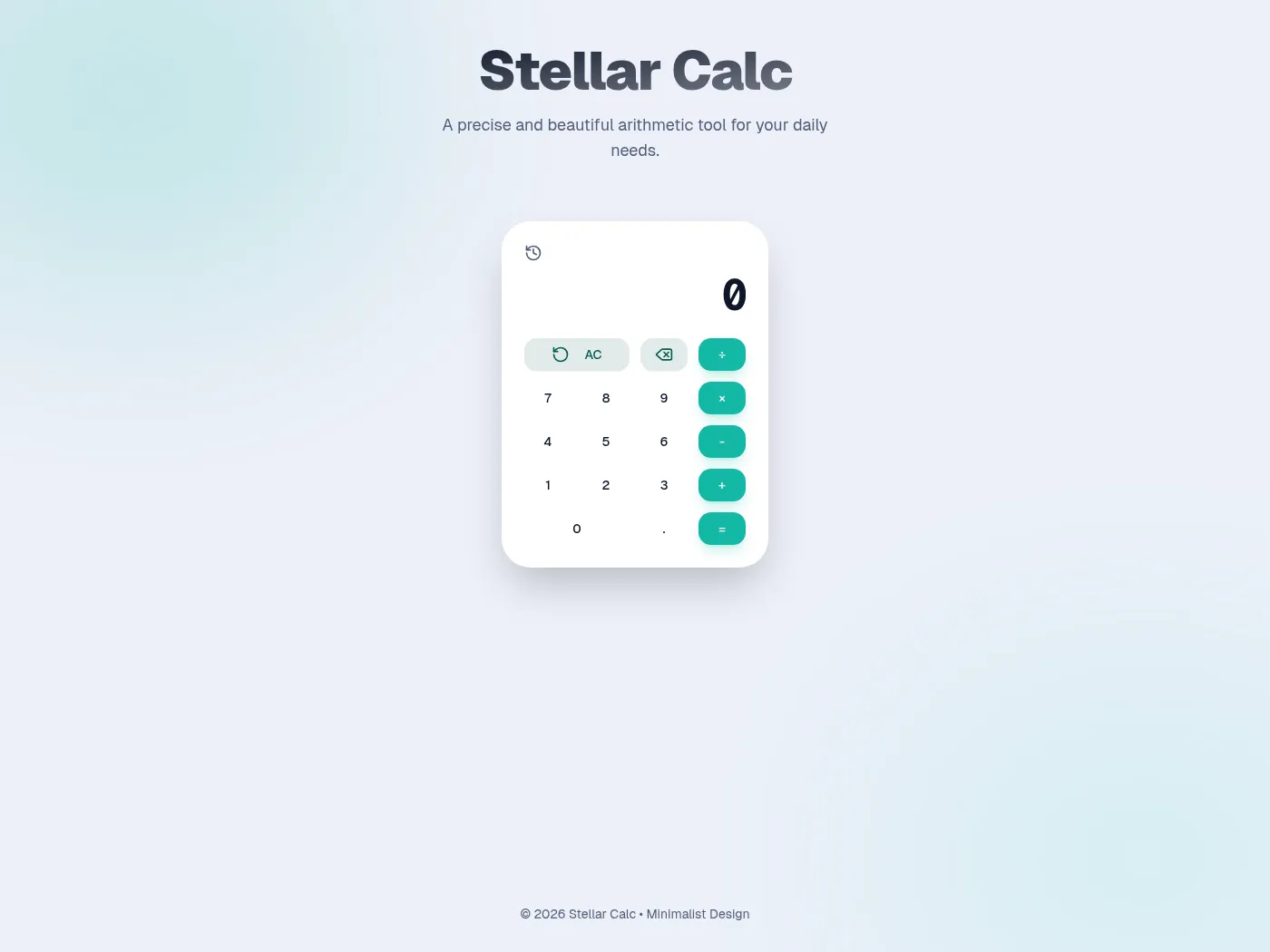 Web Calculator