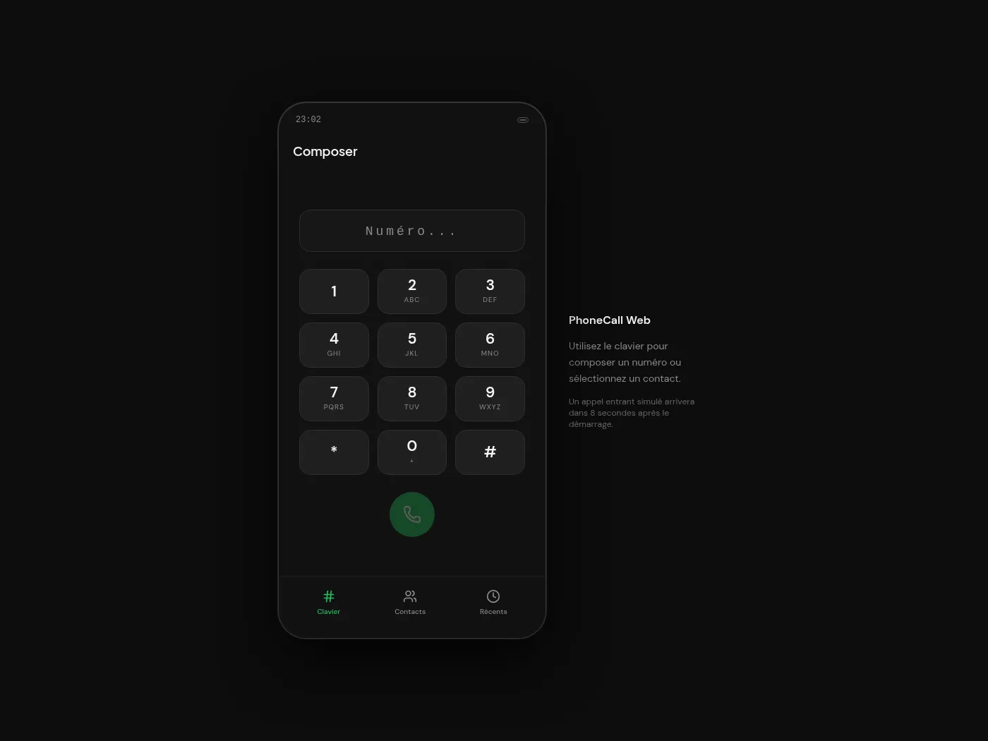 Phone Call Web Chat