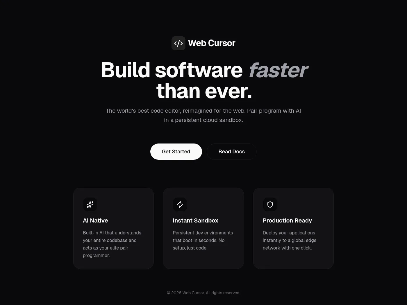 Web Cursor Experience