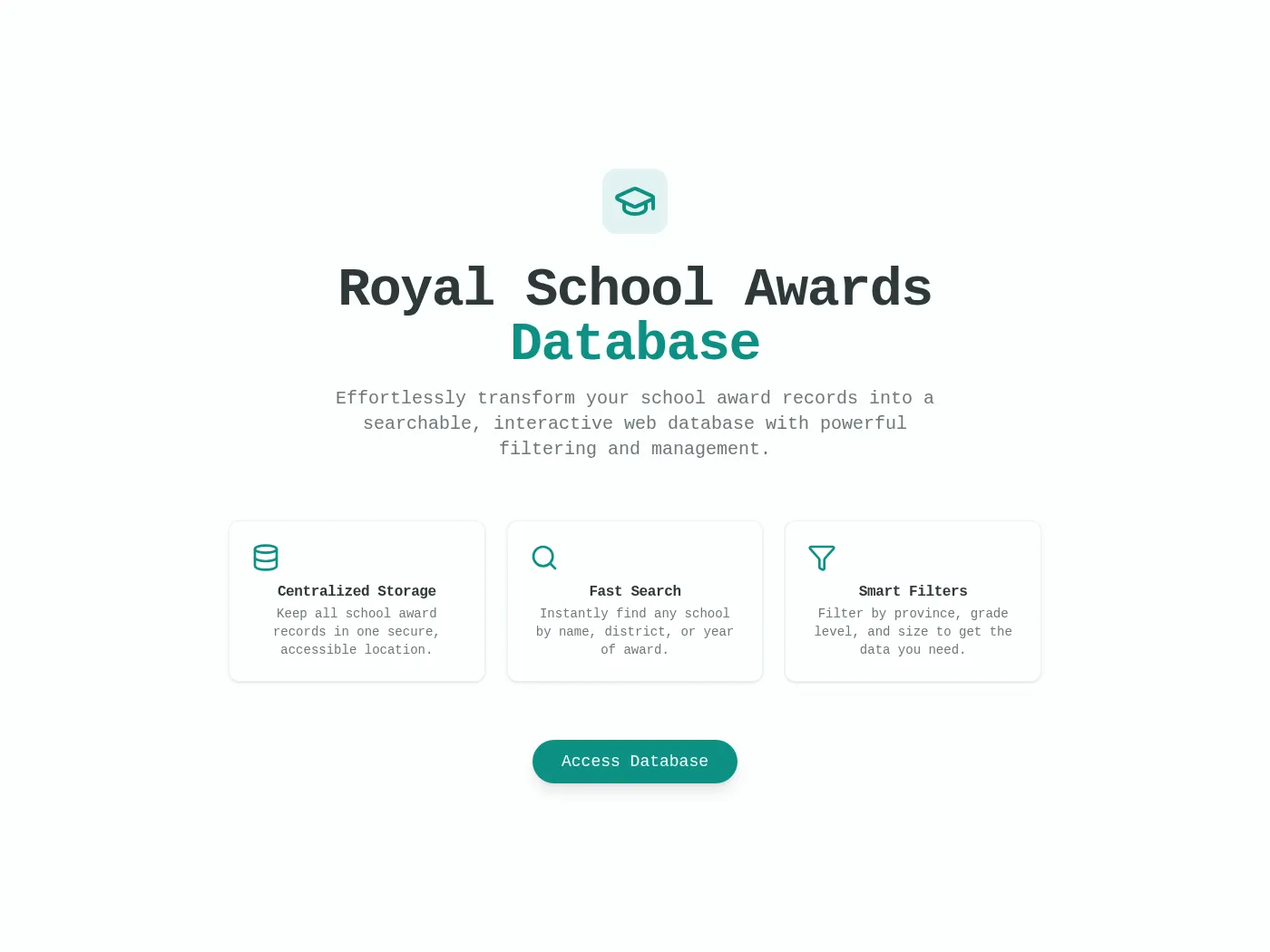 Web Database Builder