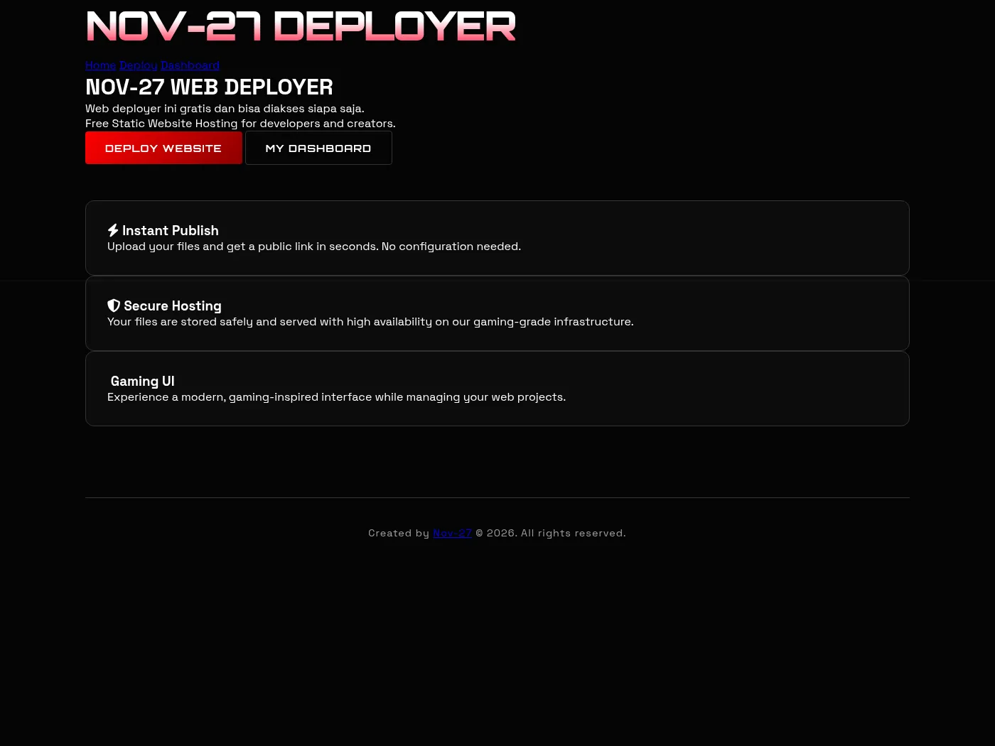 Nov-27 Web Deployer