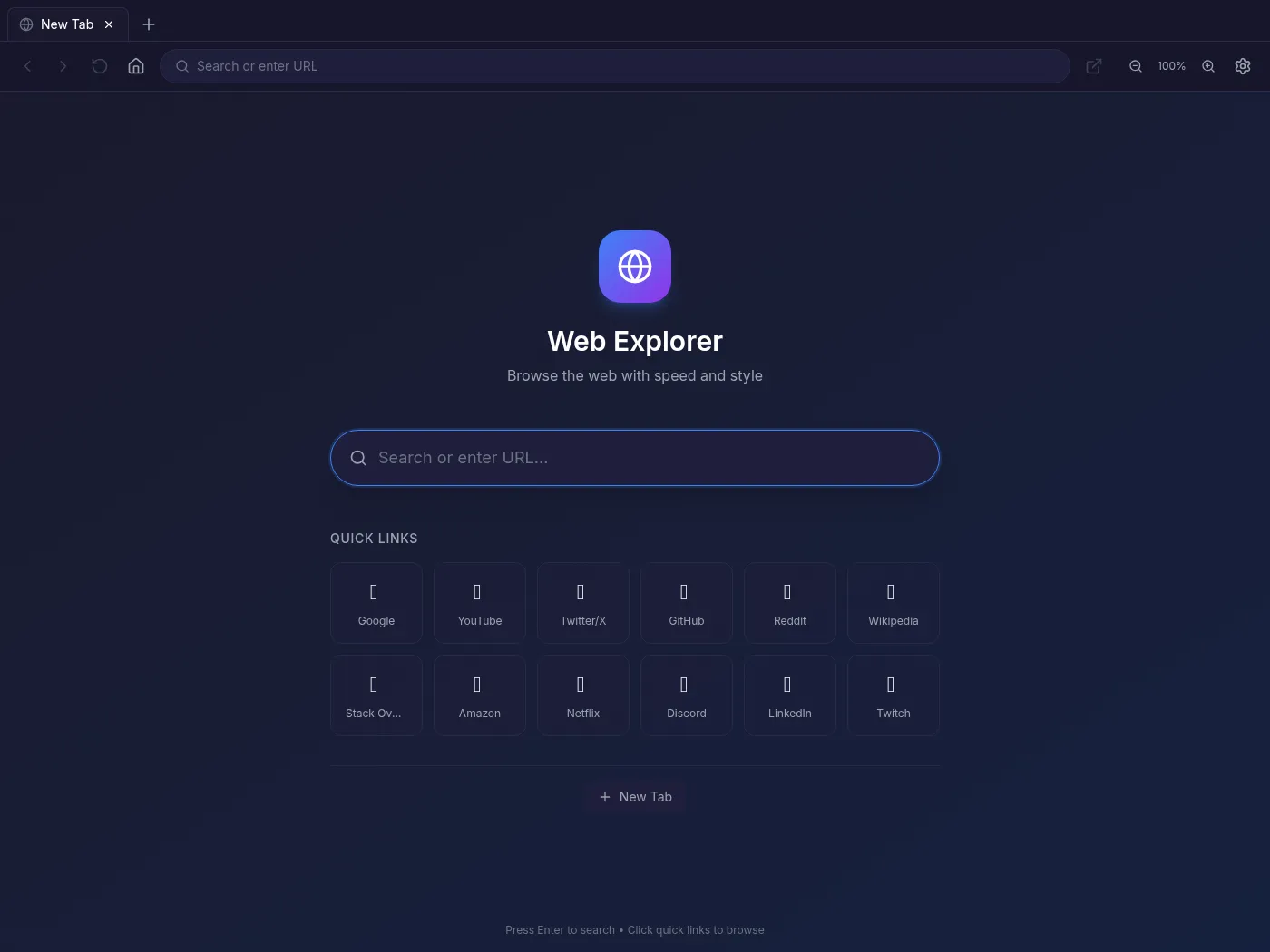 Web Explorer App