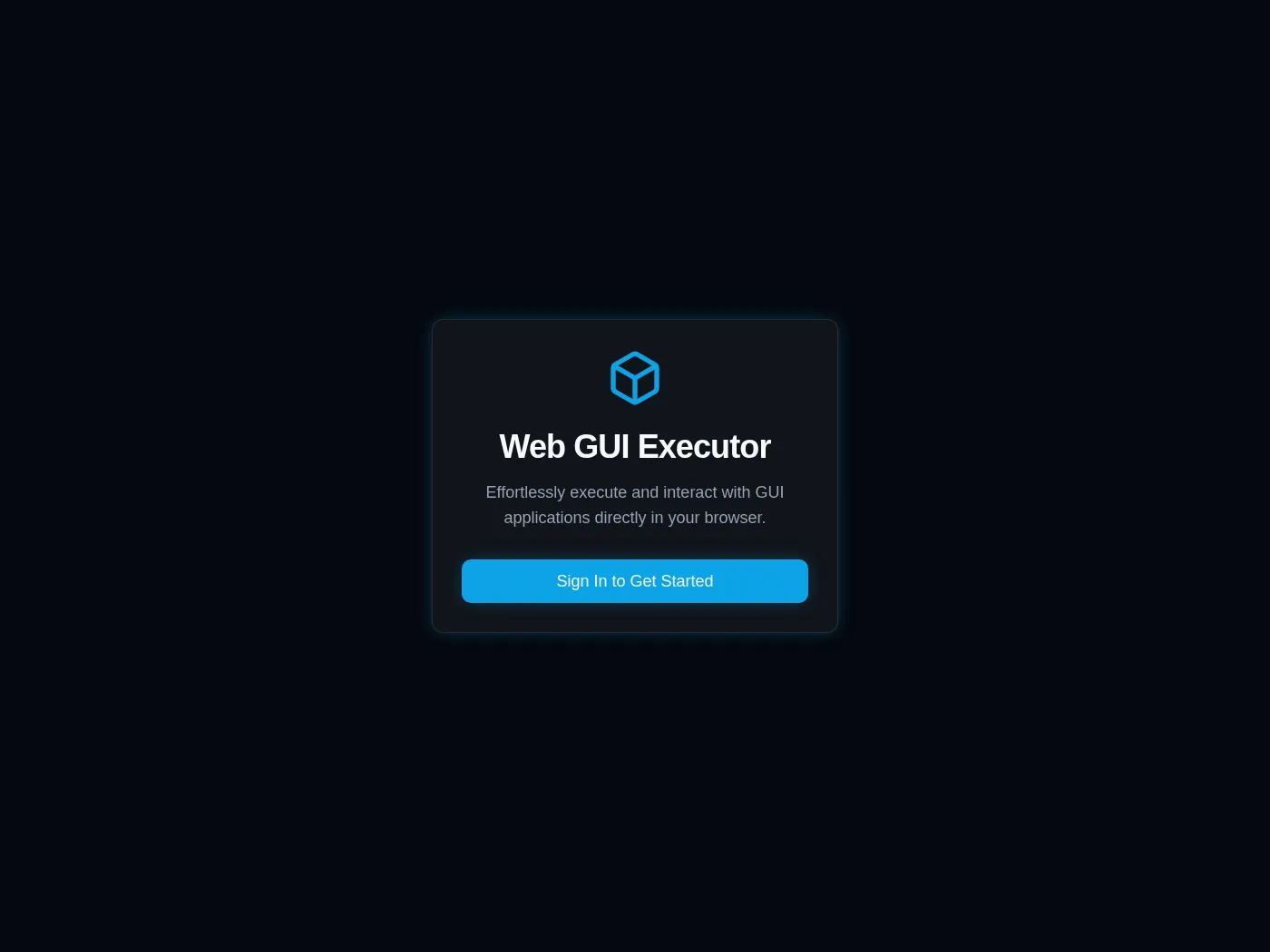 Web GUI Executor