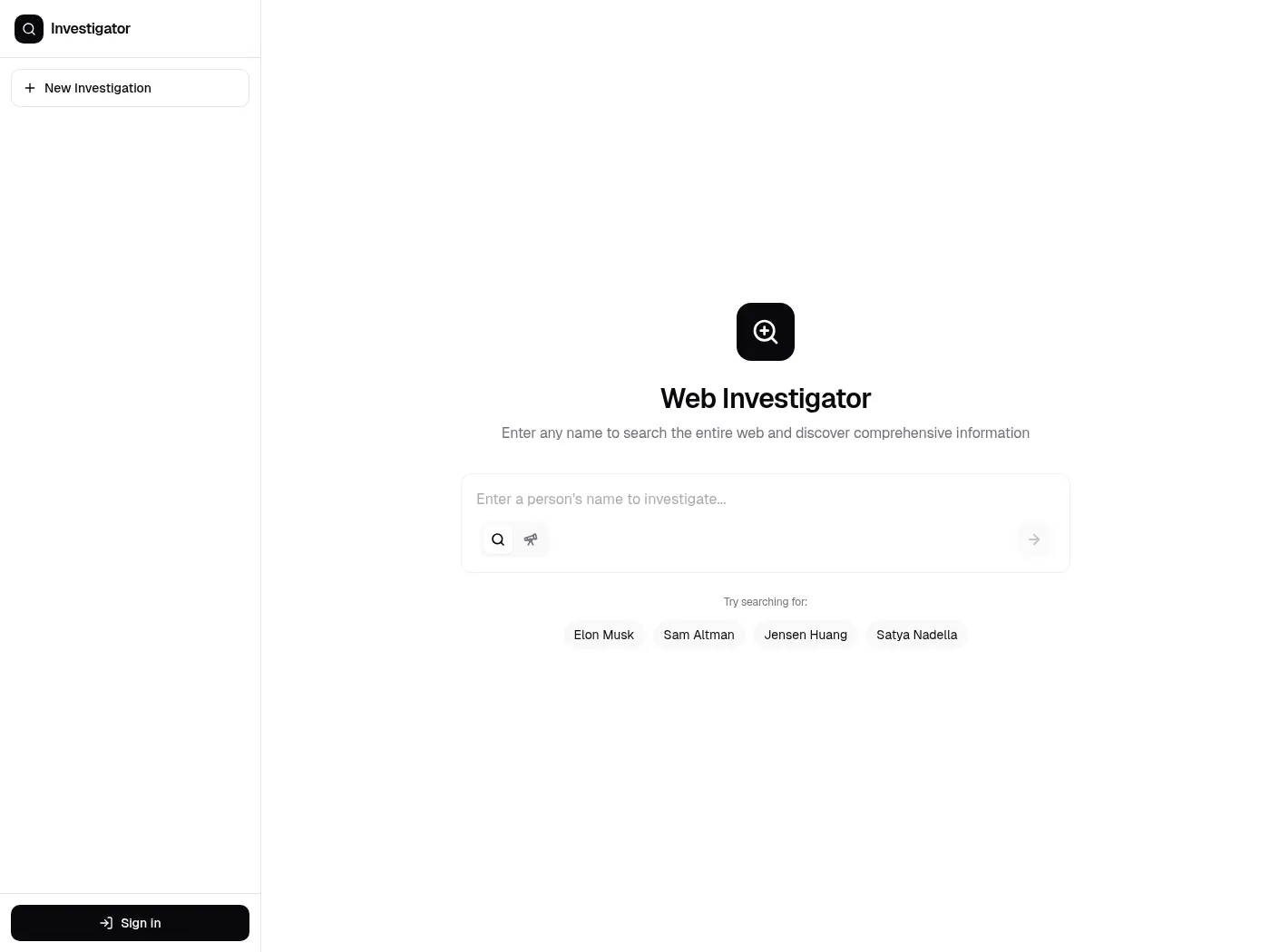 Web Investigator