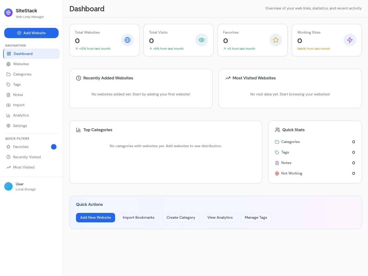 SiteStack Web Manager