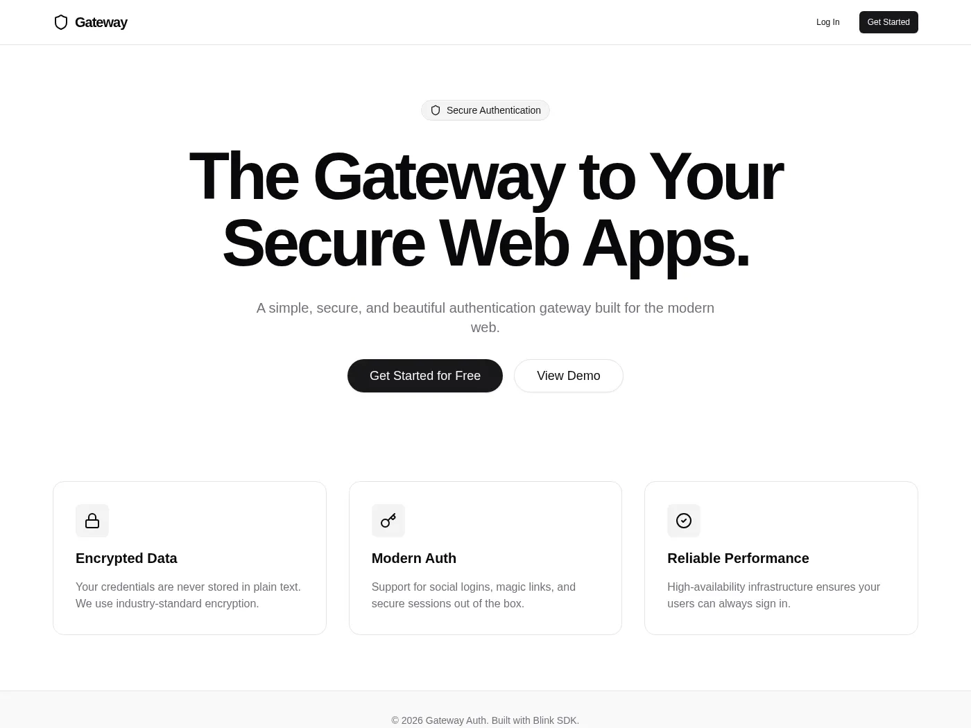 Web Login Gateway