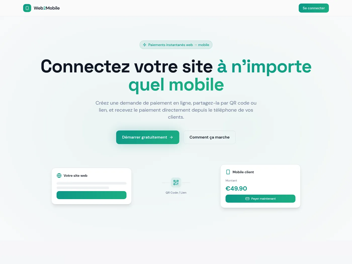Web2Mobile Pay System