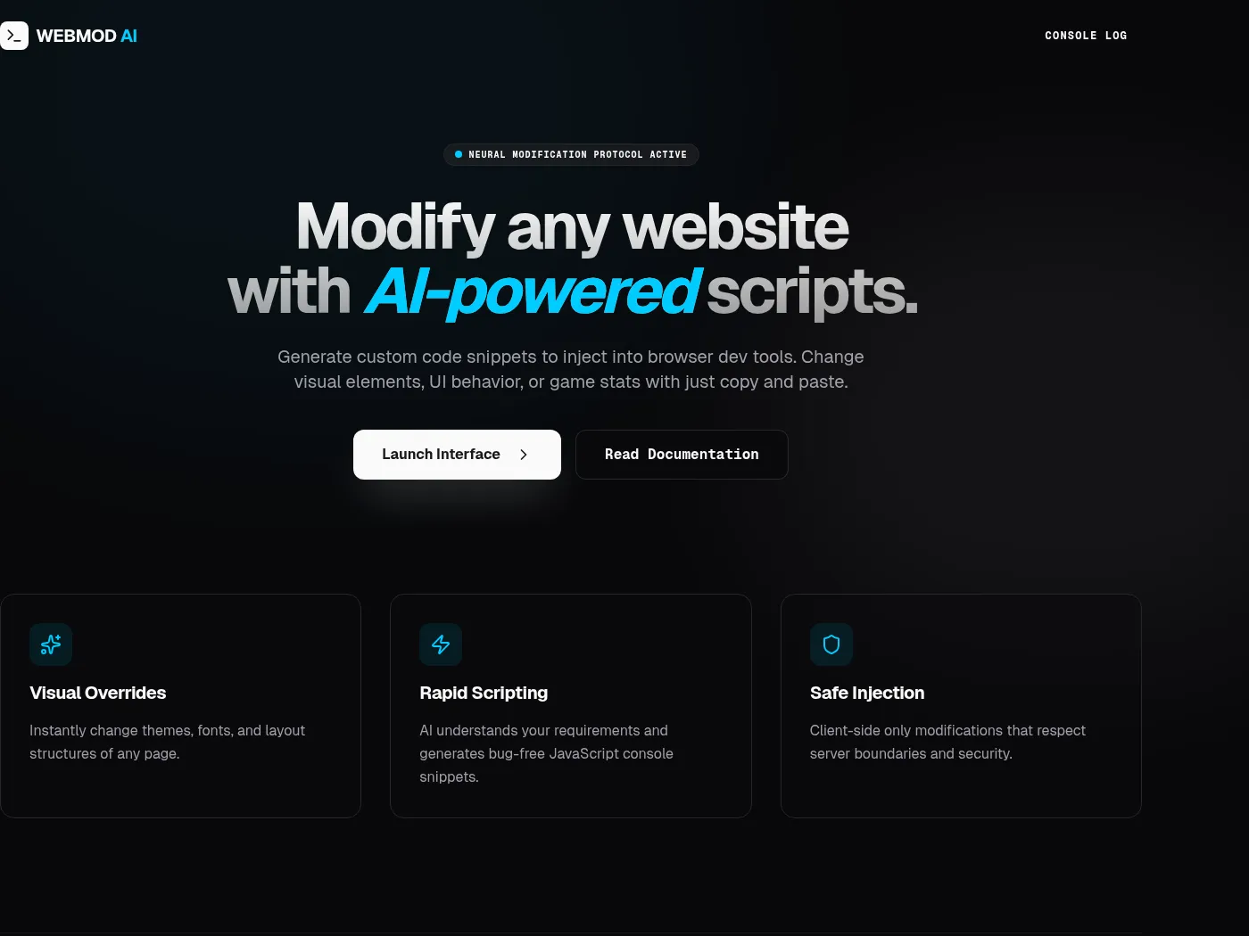 Web Modifier AI