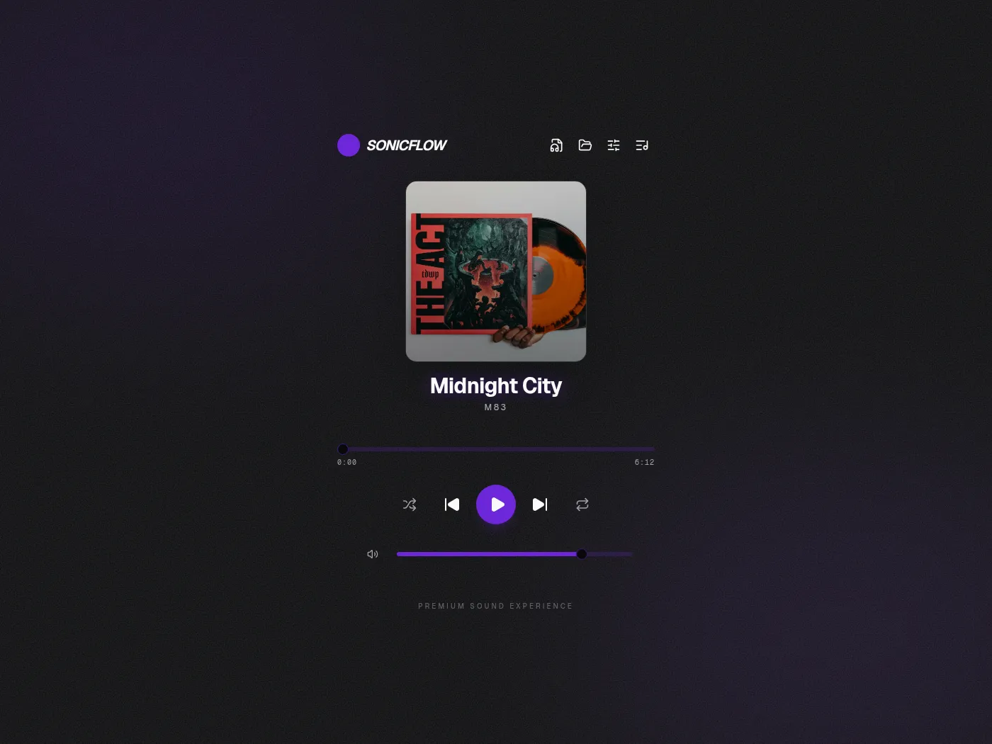 Simple Web Music Player