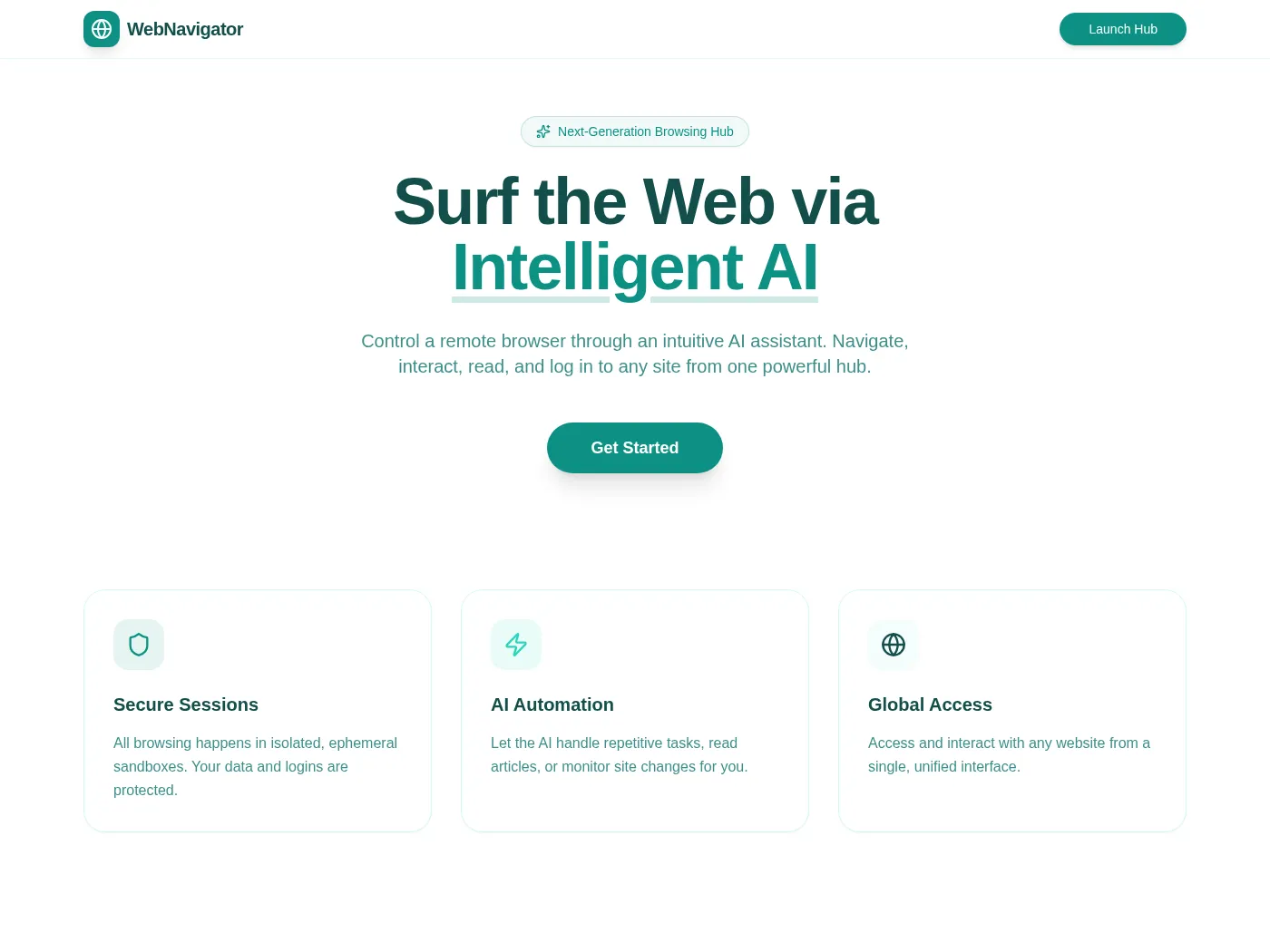 Web Navigator Hub