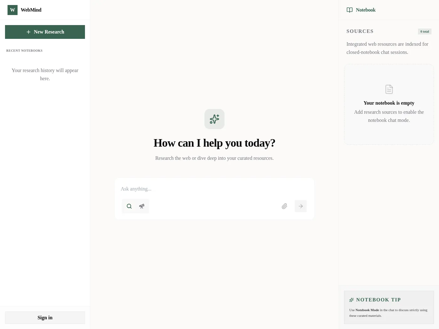 Web NotebookLM Clone