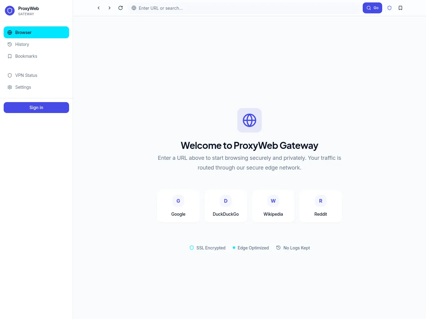 ProxyWeb Gateway