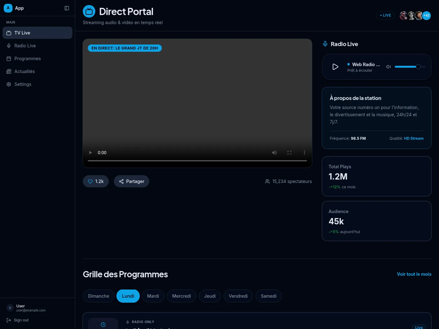 Web Radio Tele Portal