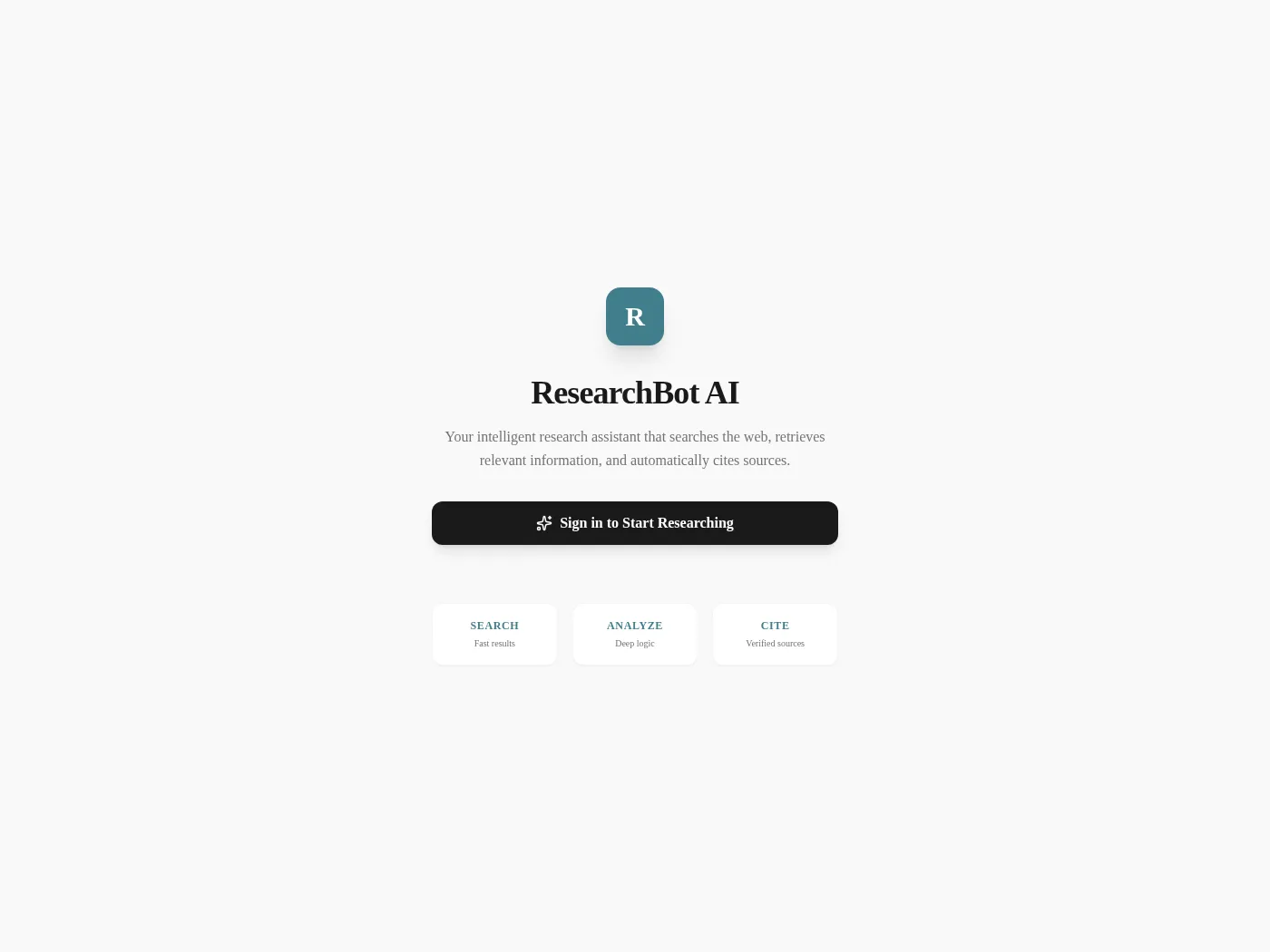 ResearchBot AI