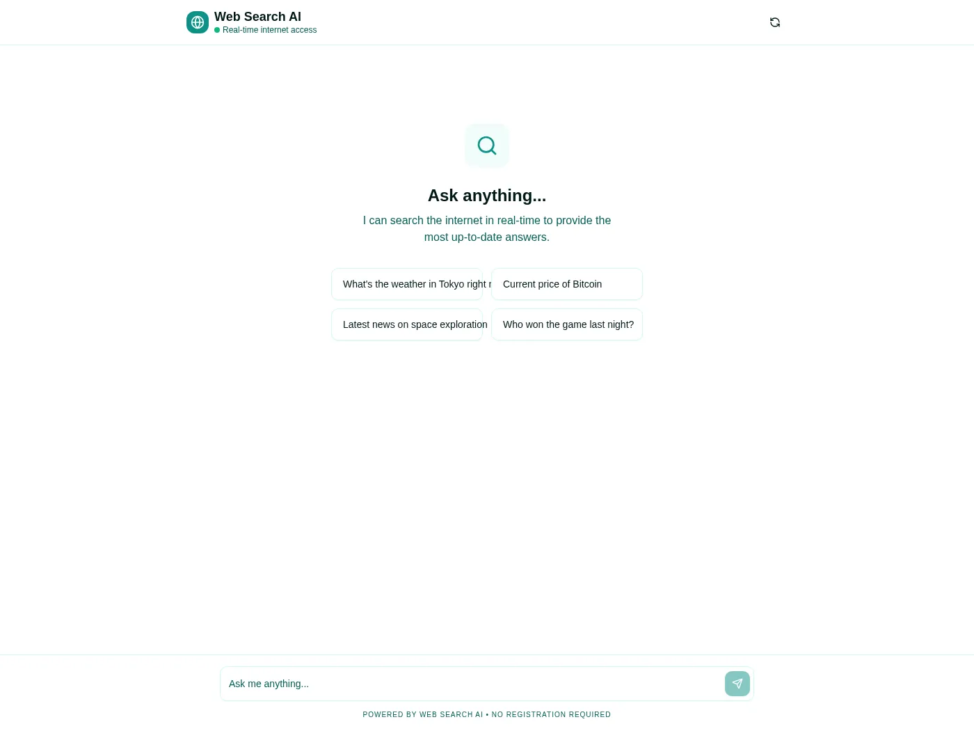 Web Search Chatbot