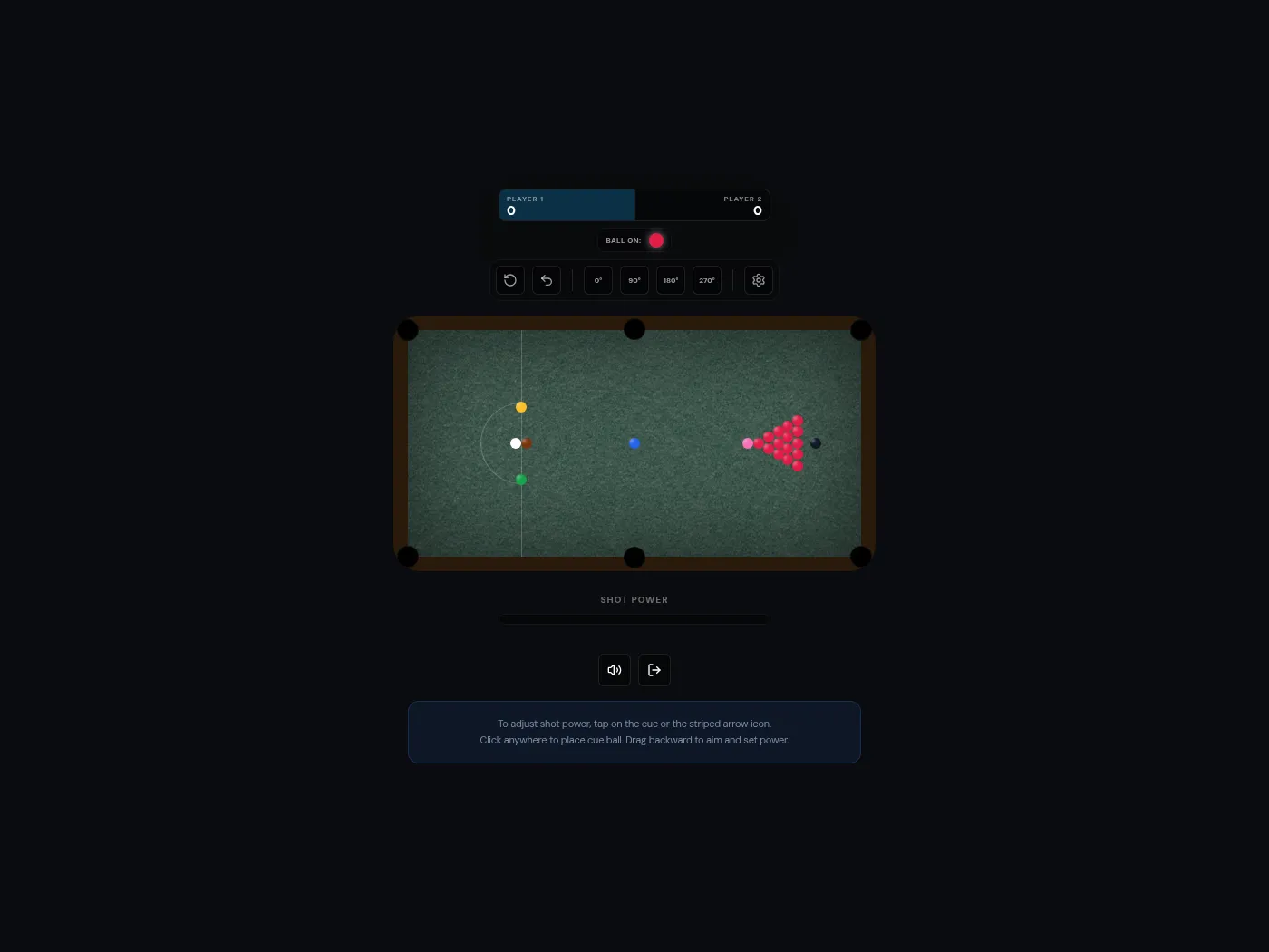 Web Snooker Simulator