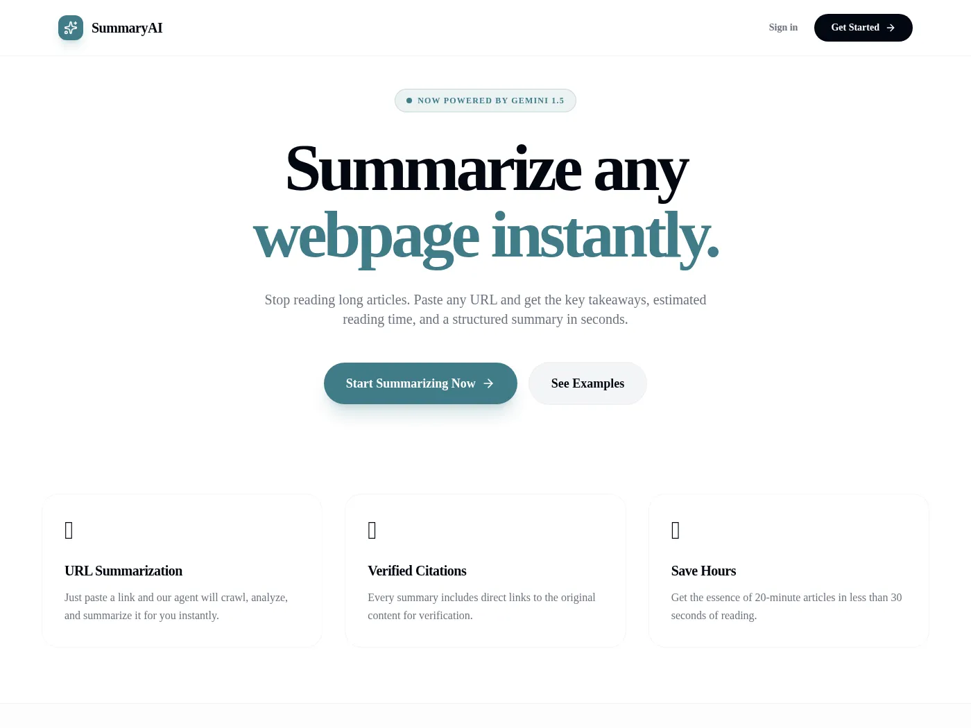 Web Summary Agent