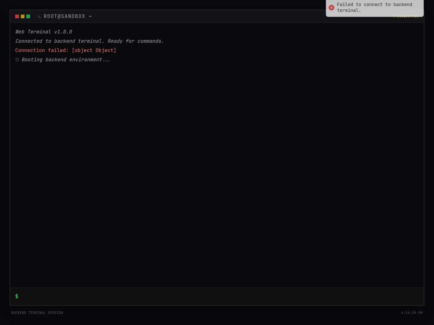 Simple Web Terminal