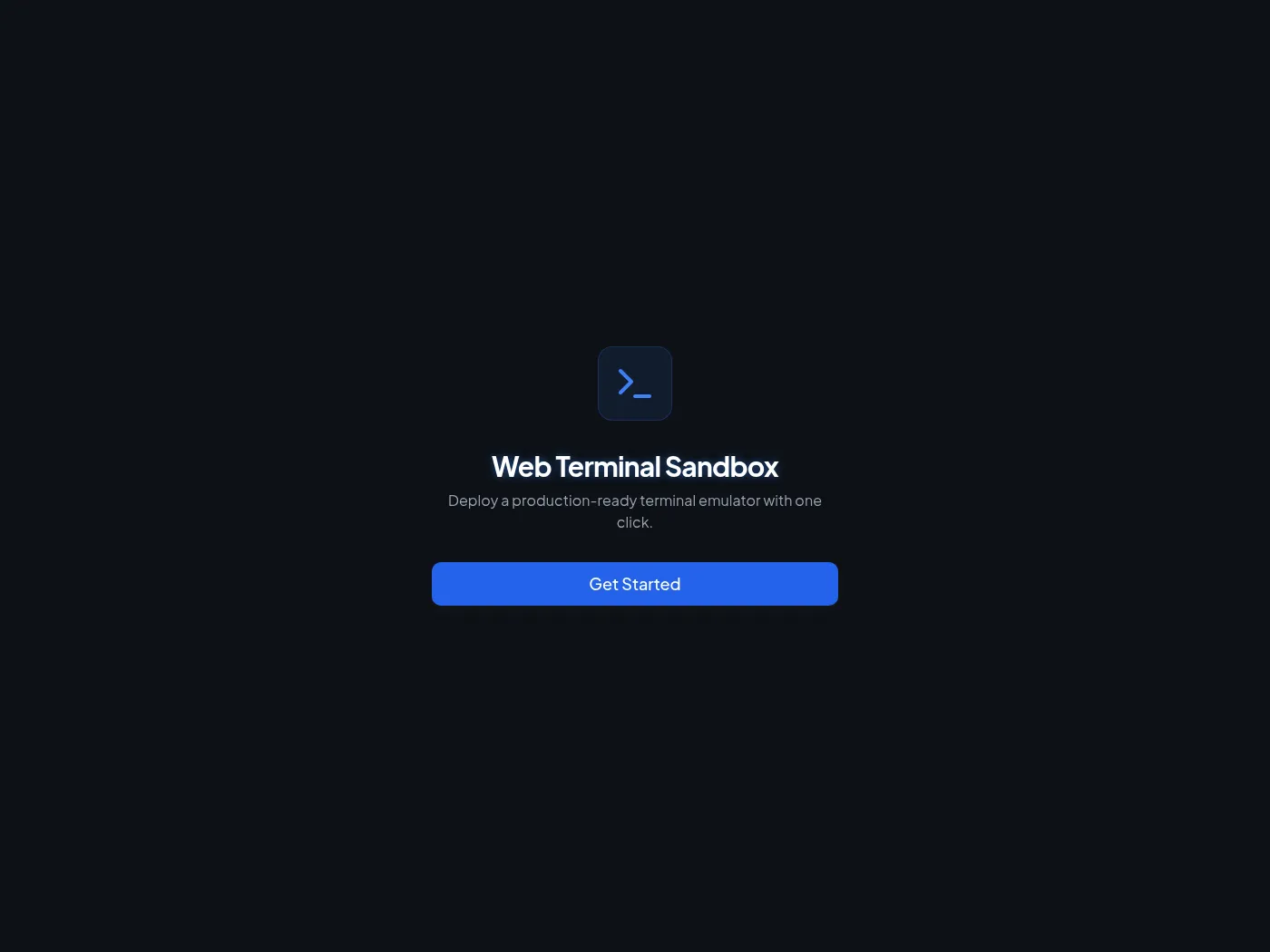Web Terminal Sandbox