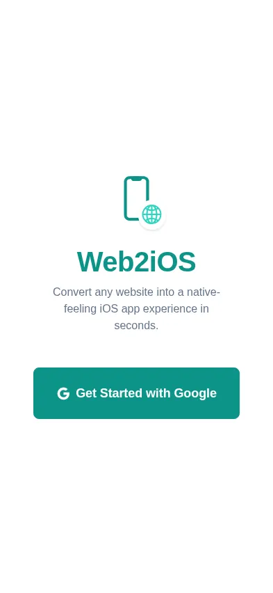 Web2iOS Converter