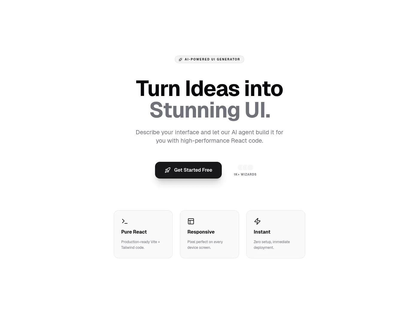 Web UI Wizard