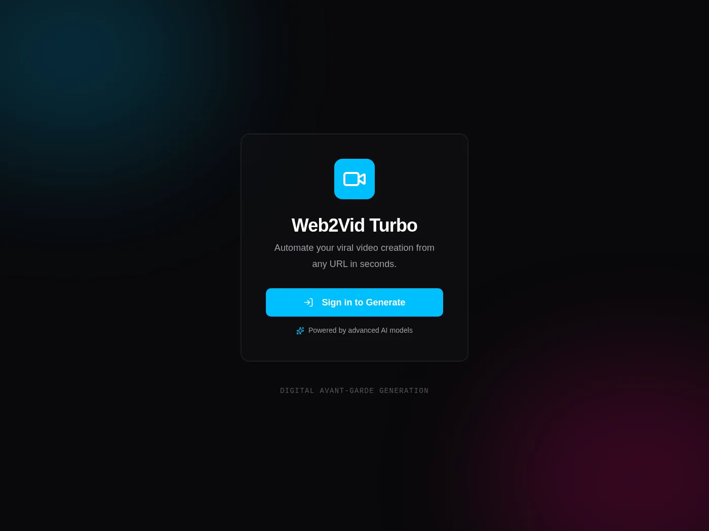 Web2Vid Turbo