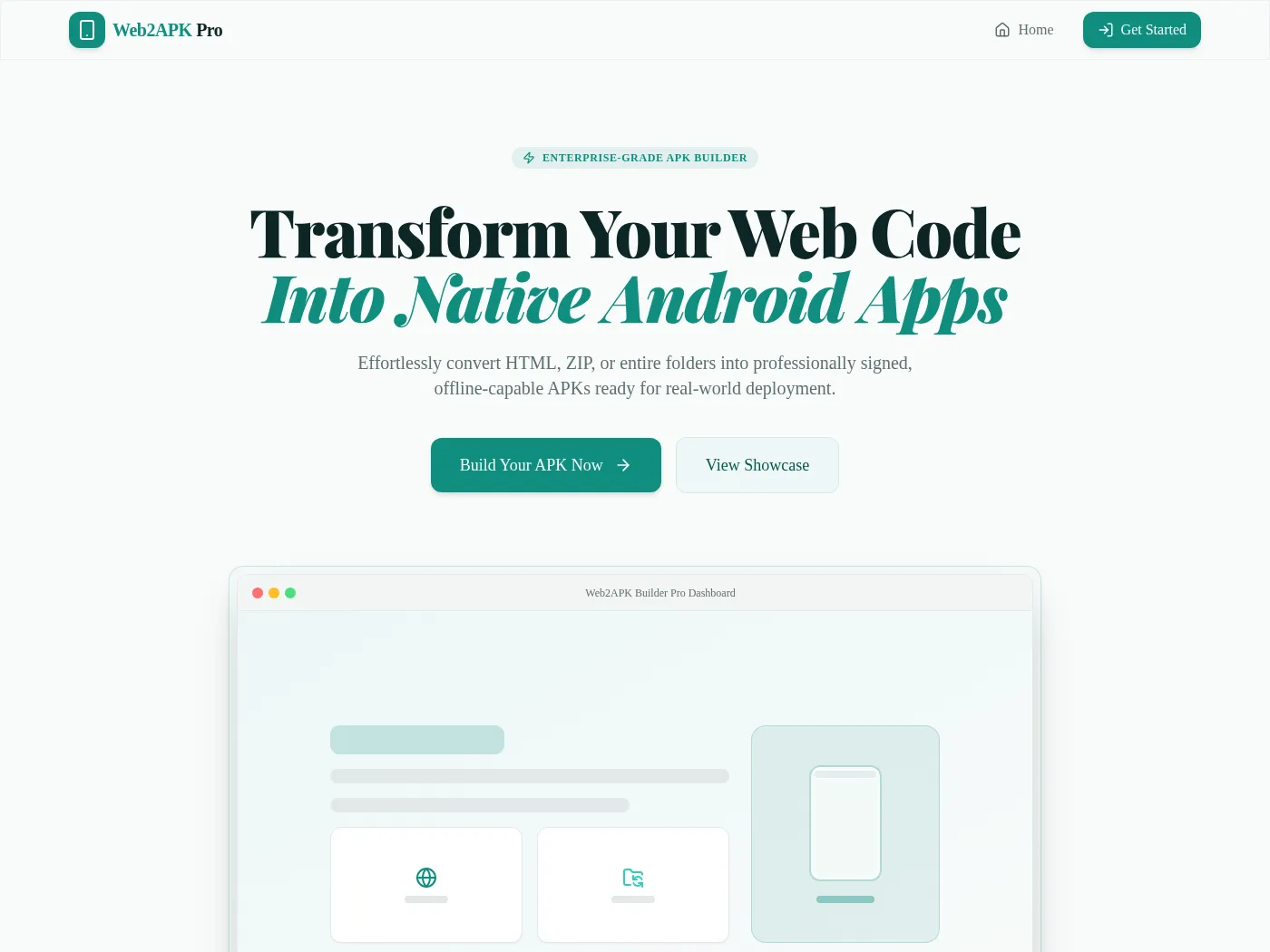 Web2APK Builder Pro