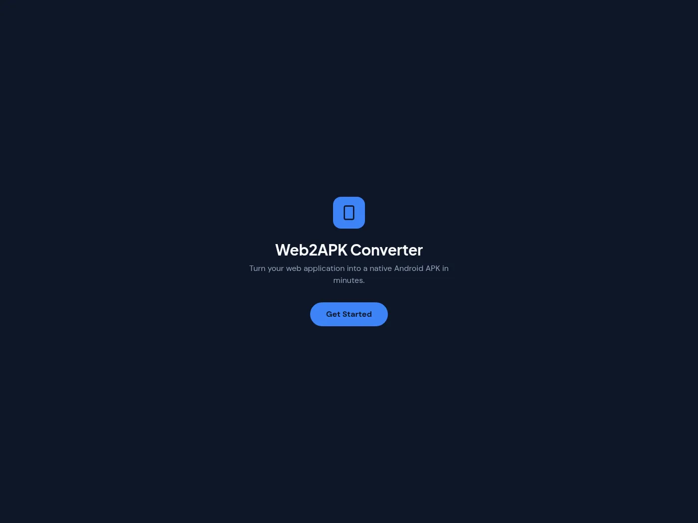 Web2APK Converter