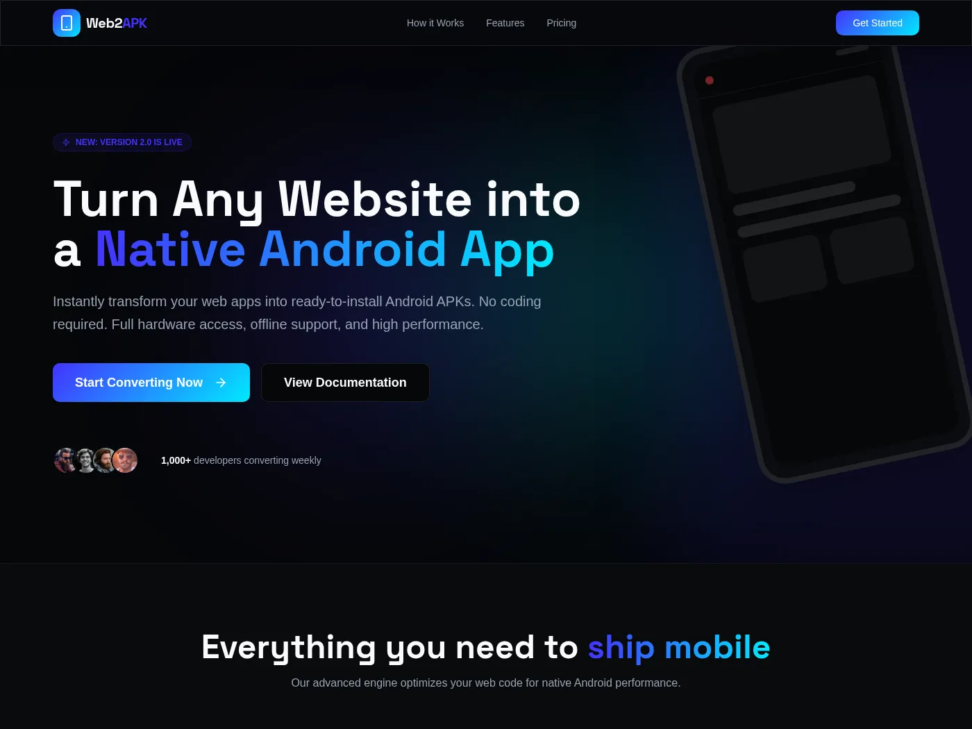 Web2APK Converter