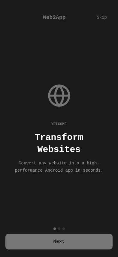 Web2App Converter