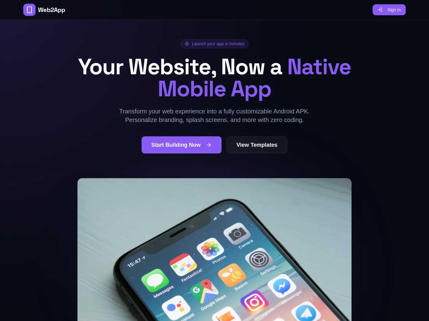 Web2App Builder