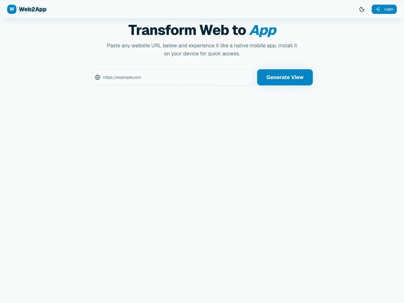 Web2App Converter