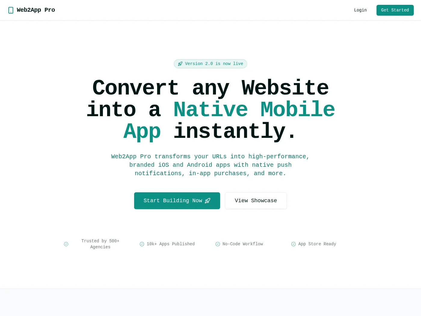 Web2App Pro