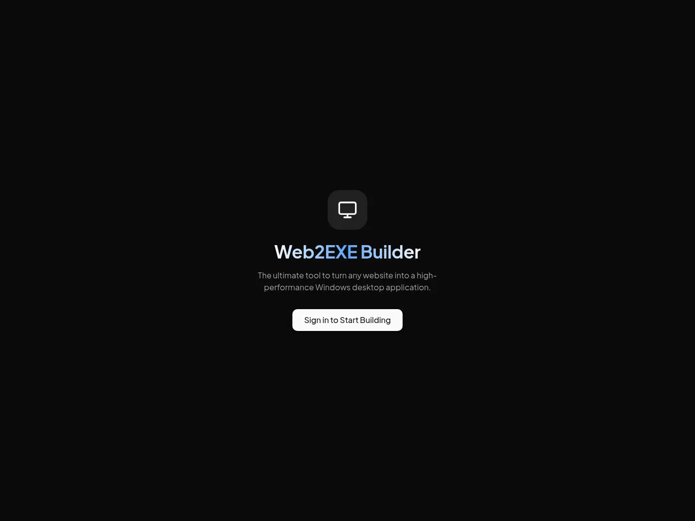 Web2EXE Builder