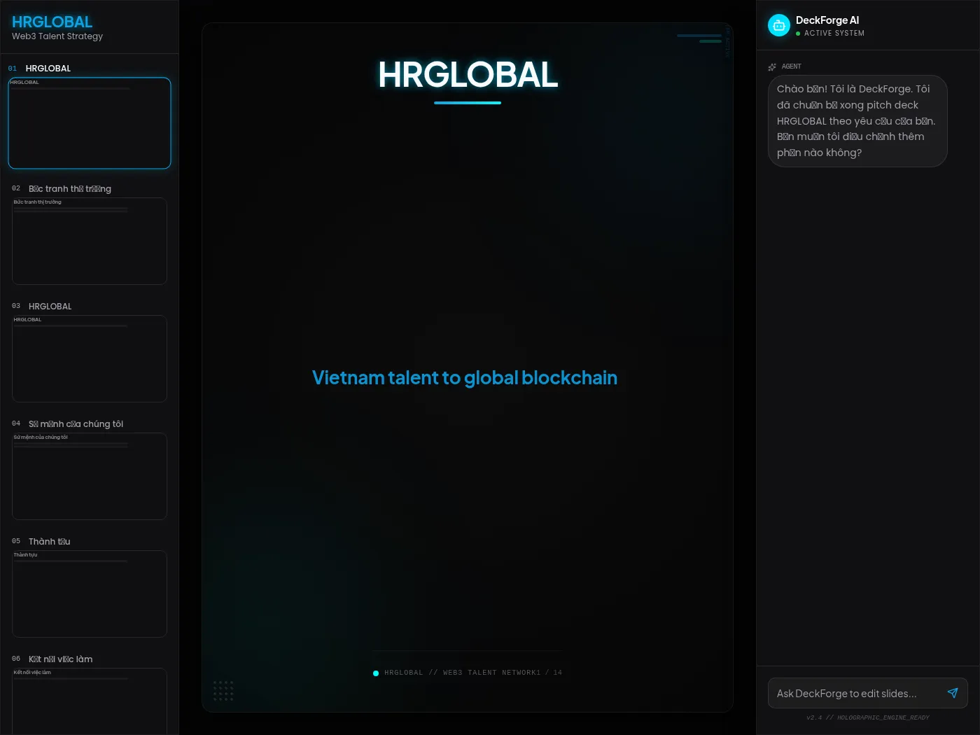 HRGLOBAL Web3 Pitch Deck
