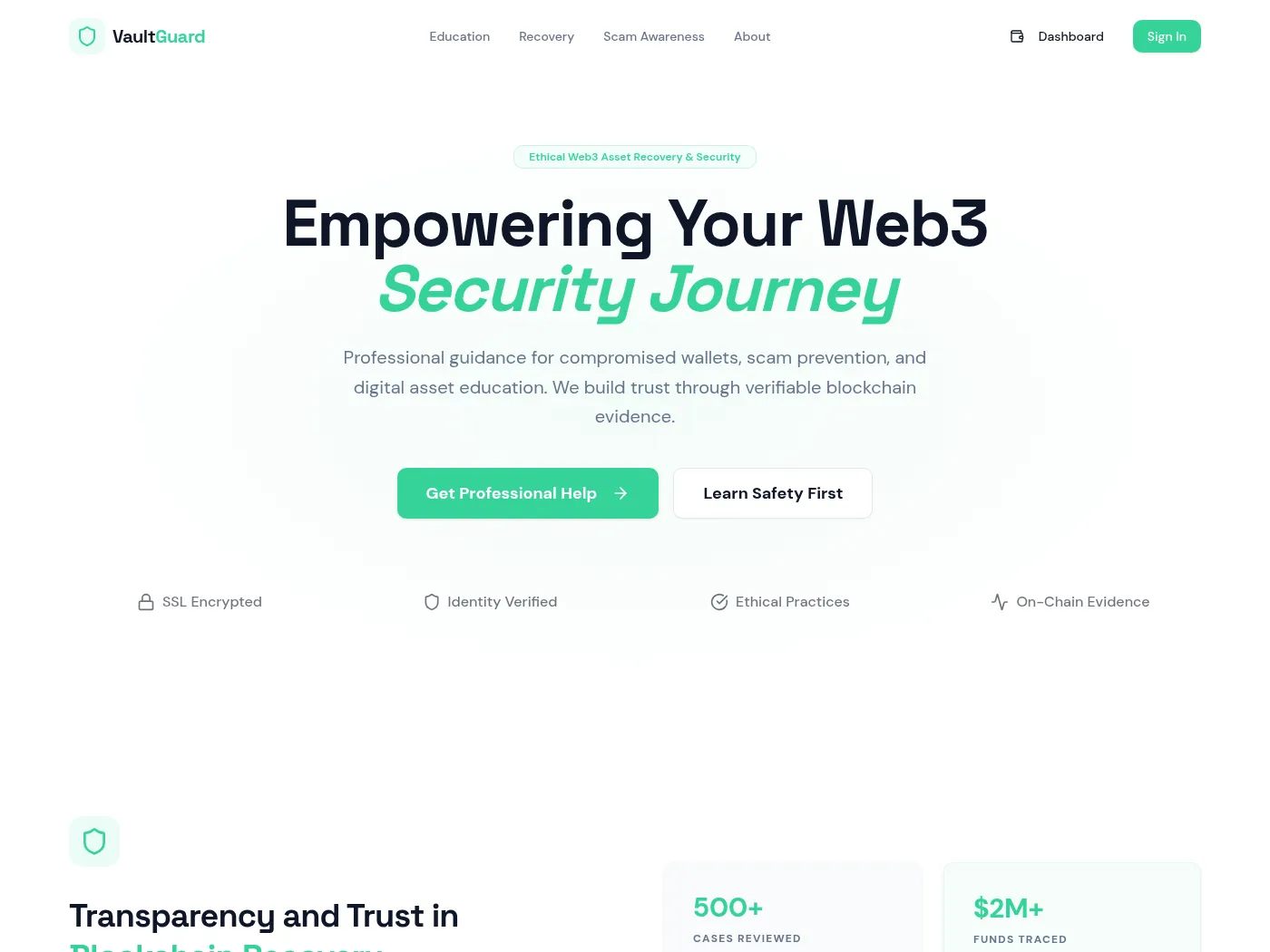 Web3 Recovery Vault