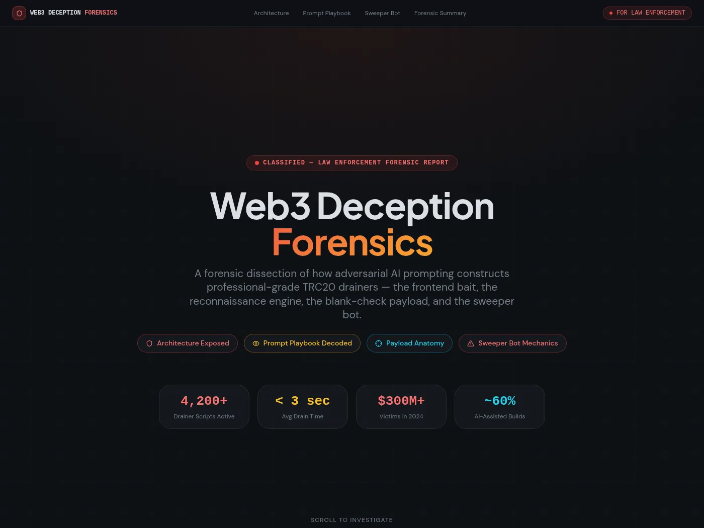 Web3 Deception Forensics