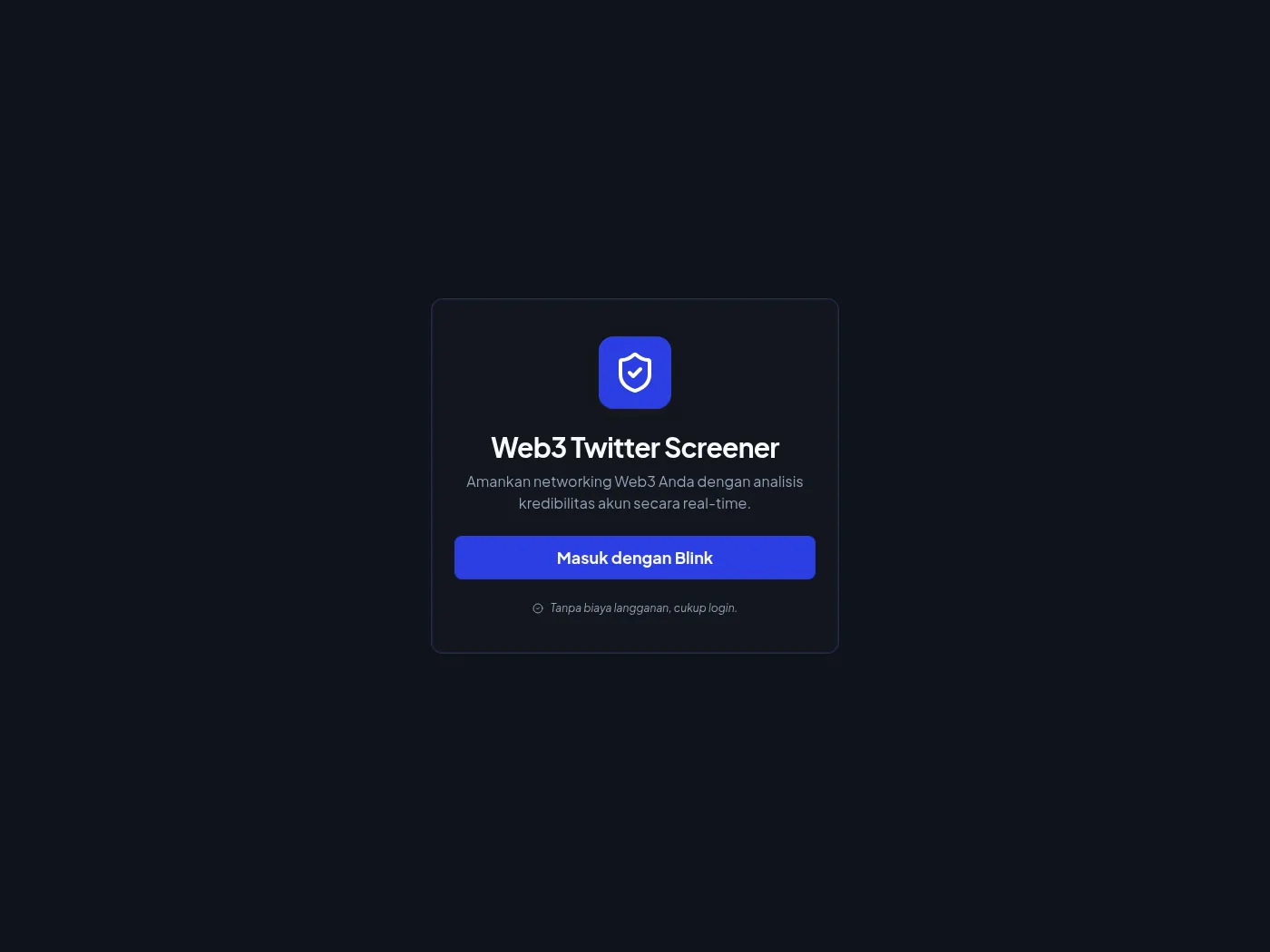 Web3 Twitter Screener