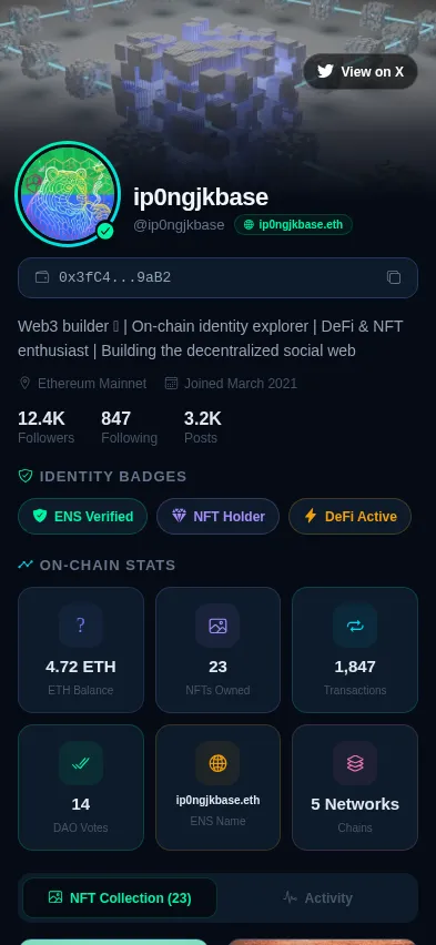 Web3 Profile Portal