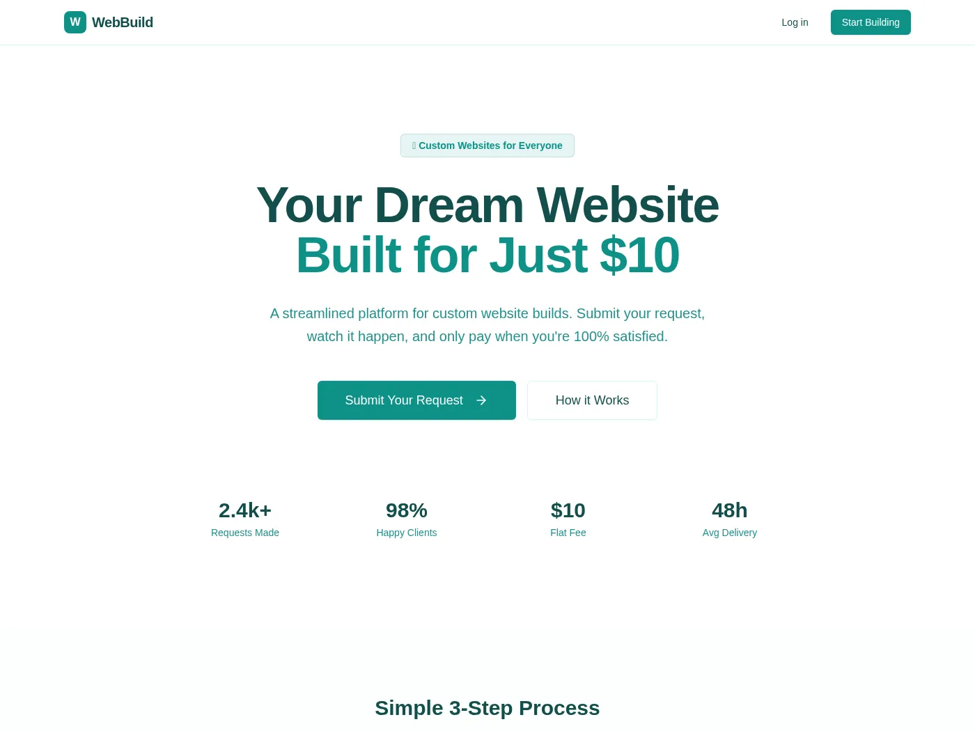 WebBuild Request App
