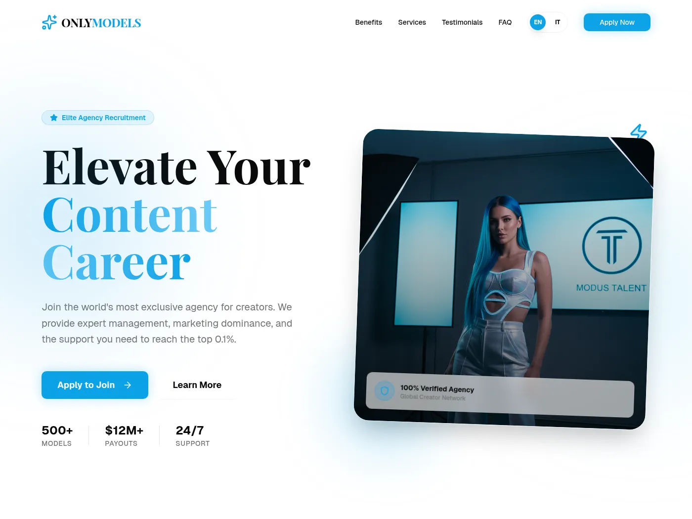 Model Scout Agency Web