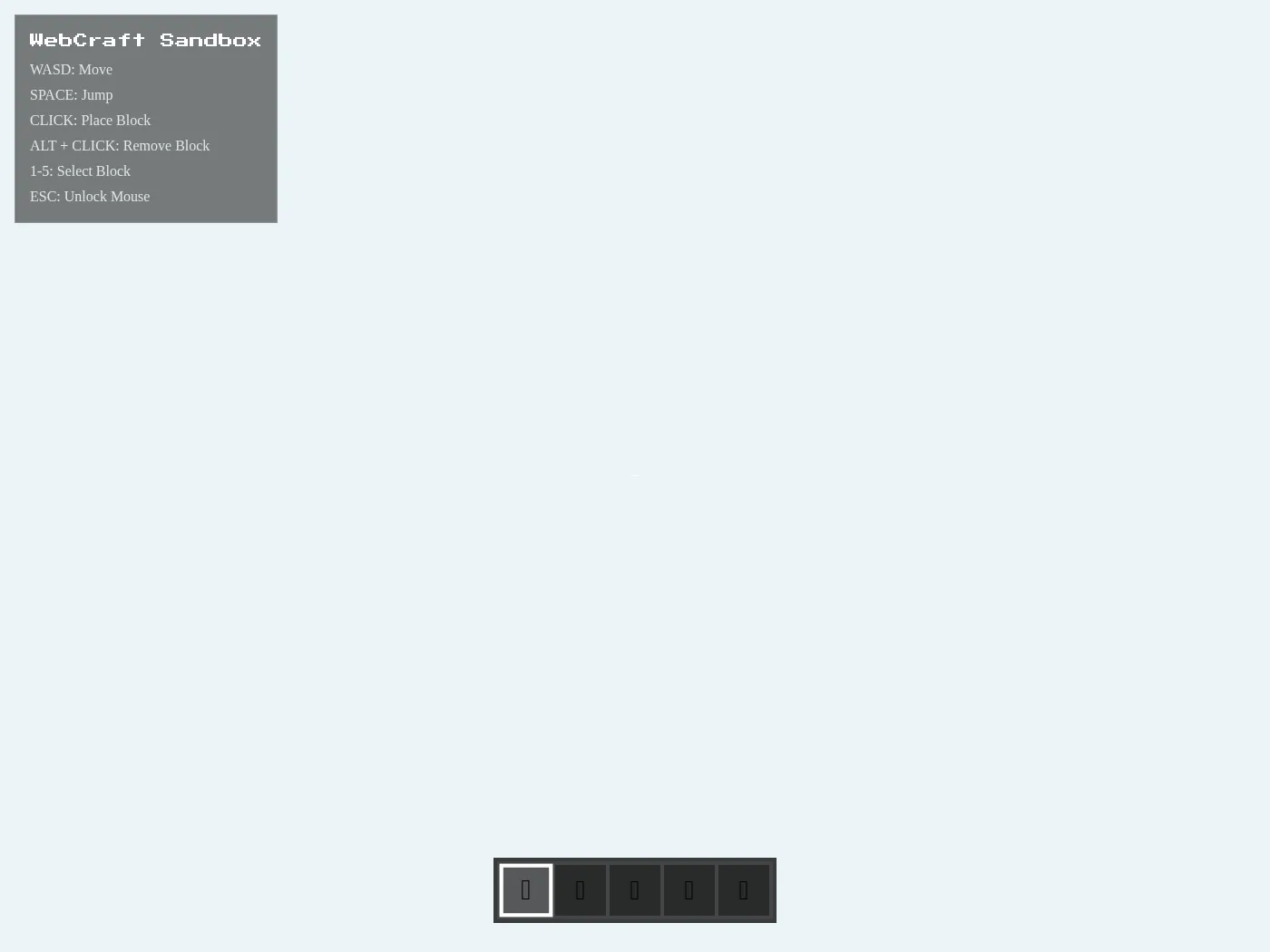 WebCraft Sandbox