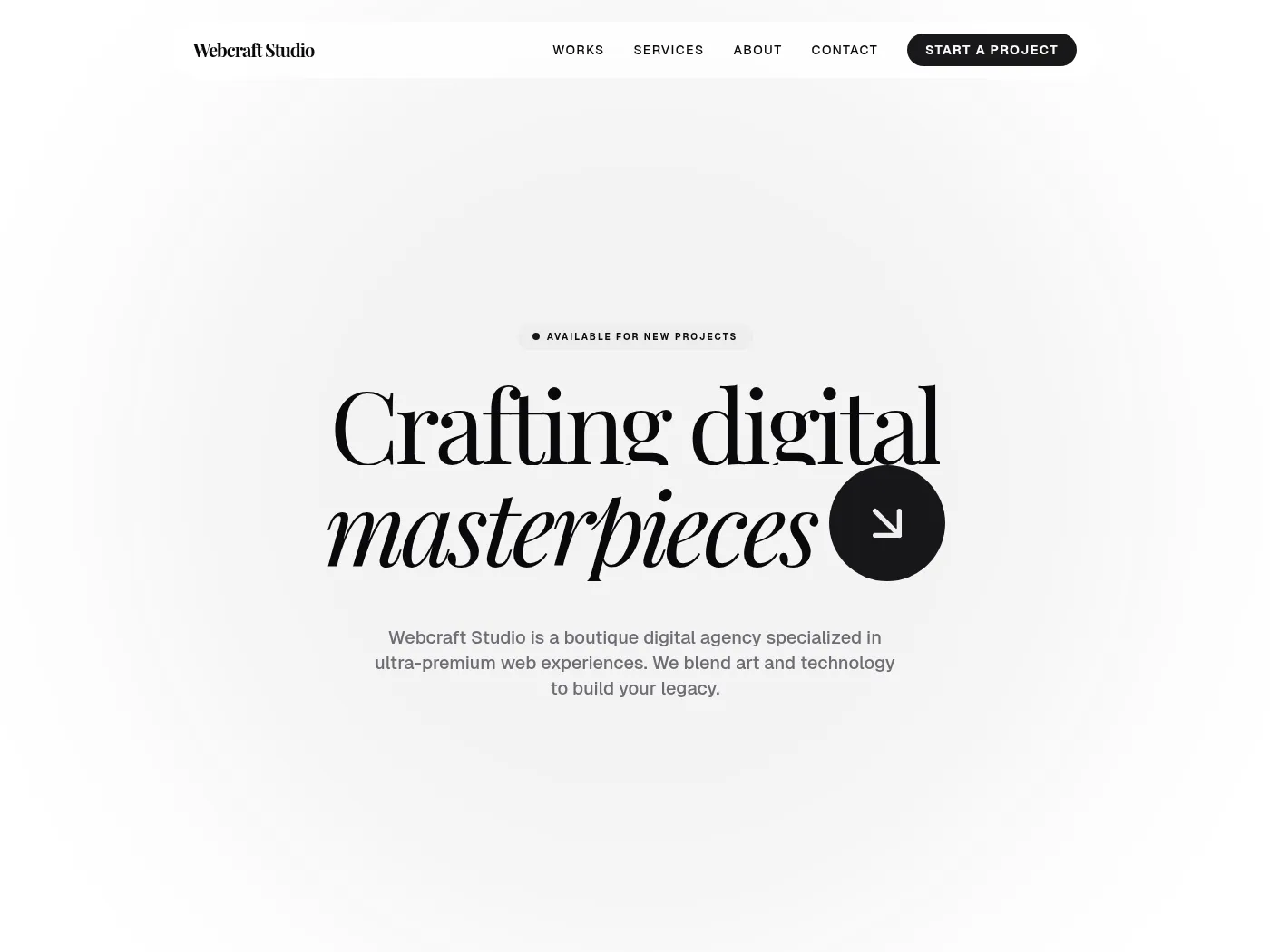 Webcraft Studio Landing