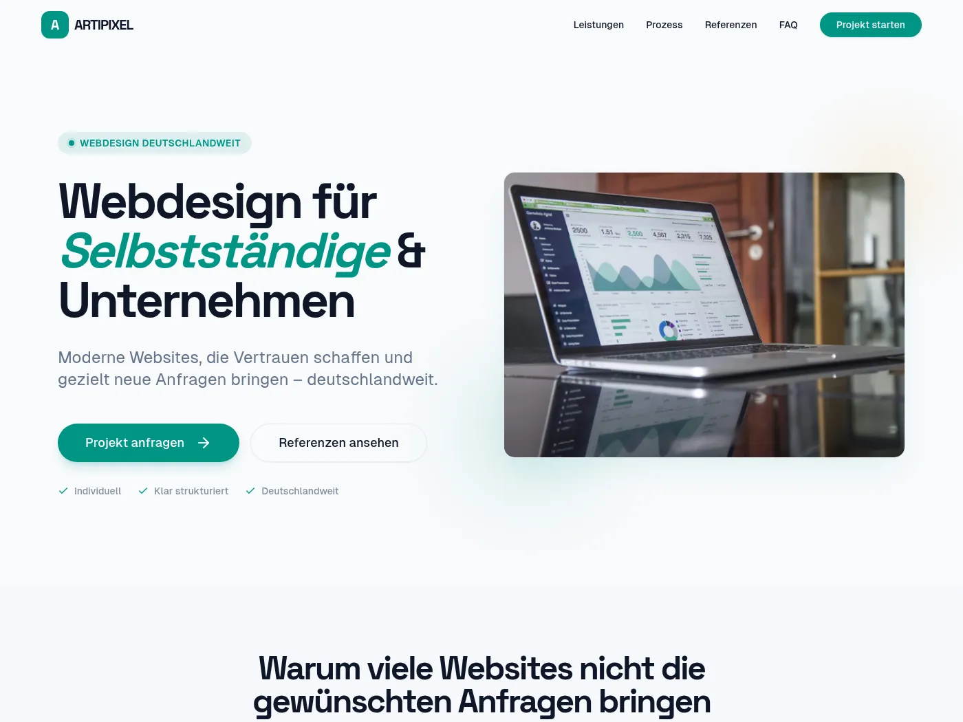 ArtiPixel Webdesign Page