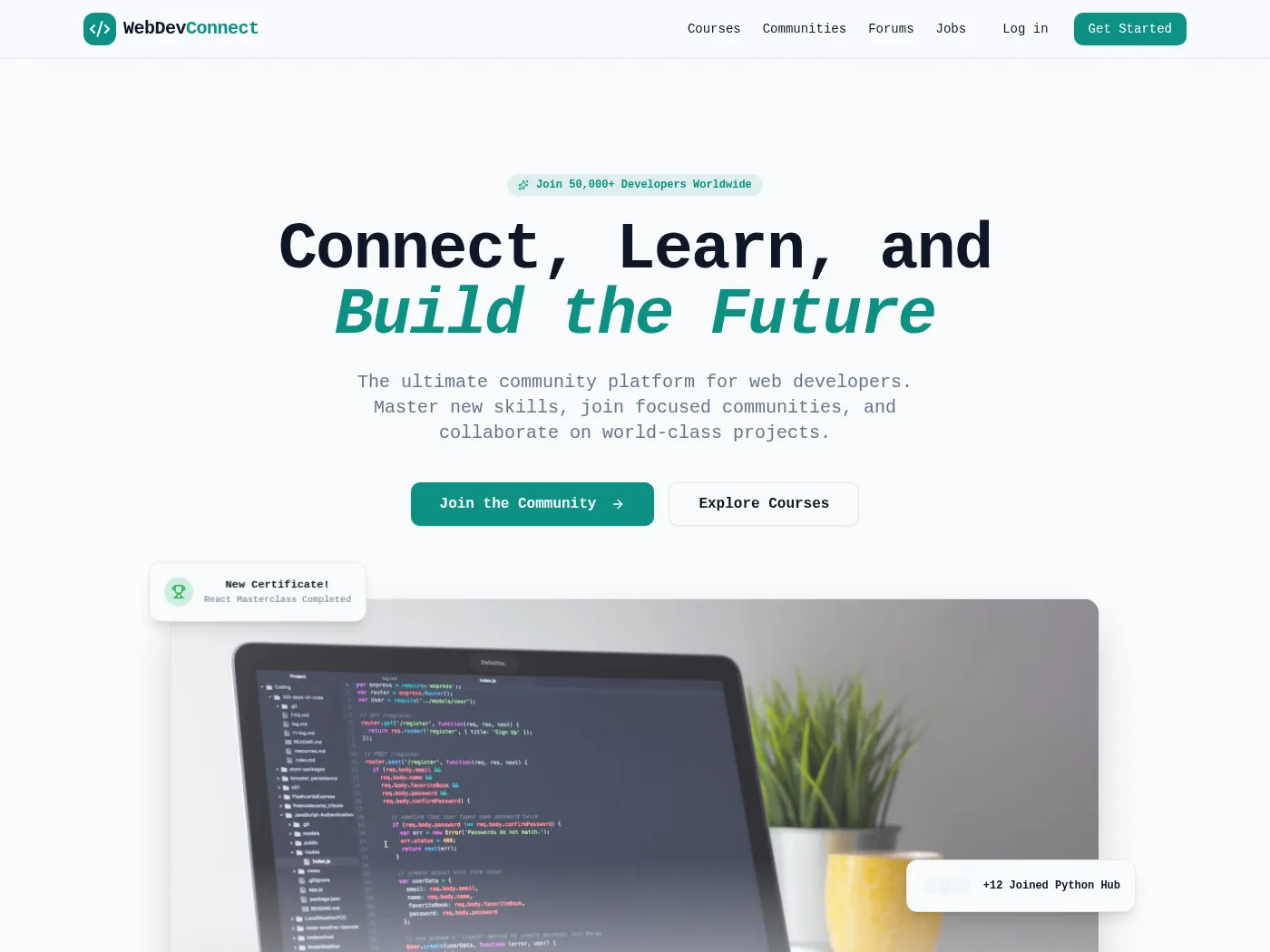 WebDev Connect Platform