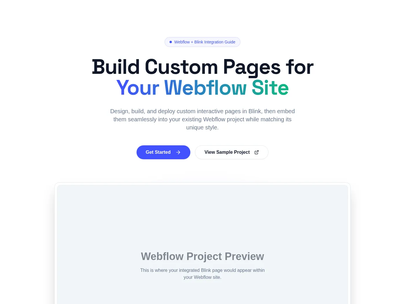 Webflow Integration Guide