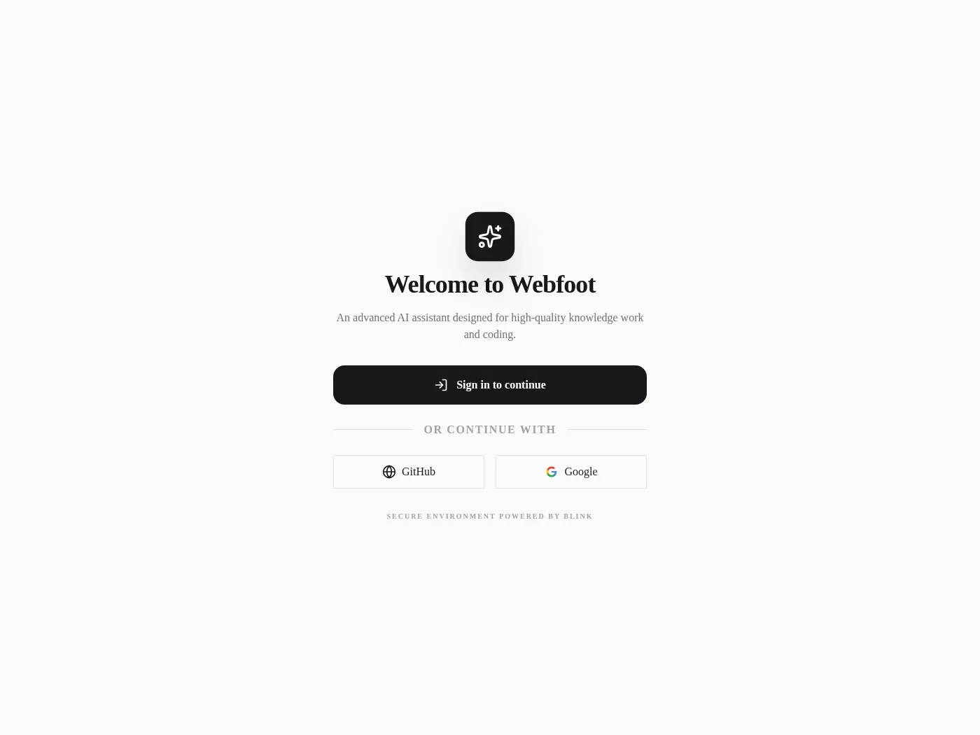 Webfoot AI Assistant